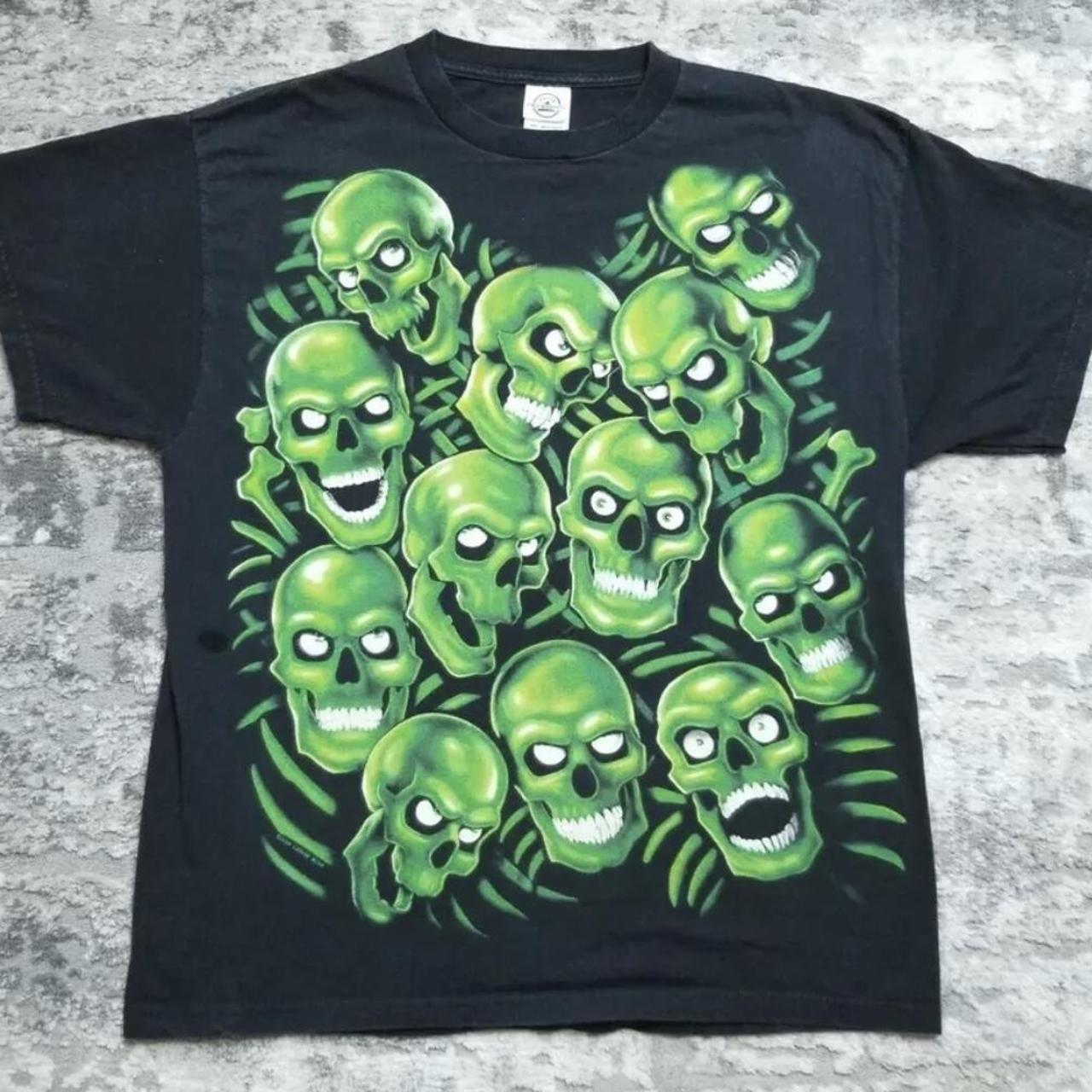 liquid blue skull pile grail tee. absolutely... | Depop