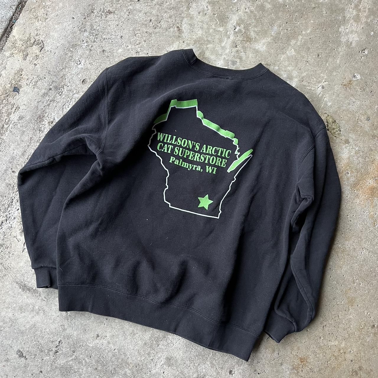 Vintage 90s Arctic Cat Snowmobile Sweatshirt Size... - Depop