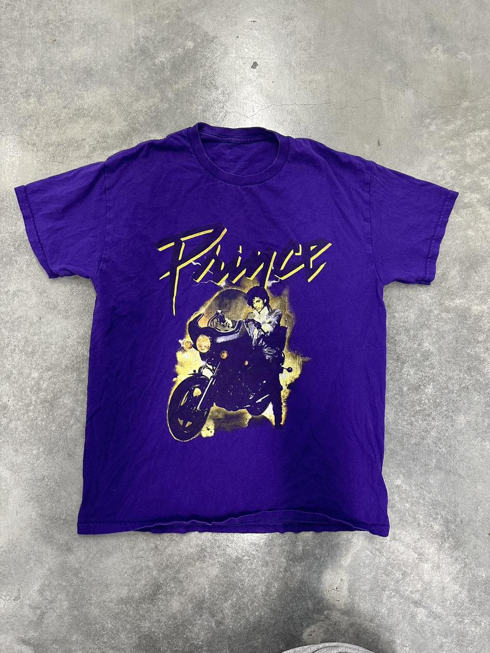 purple prince shirt good condition size small - Depop