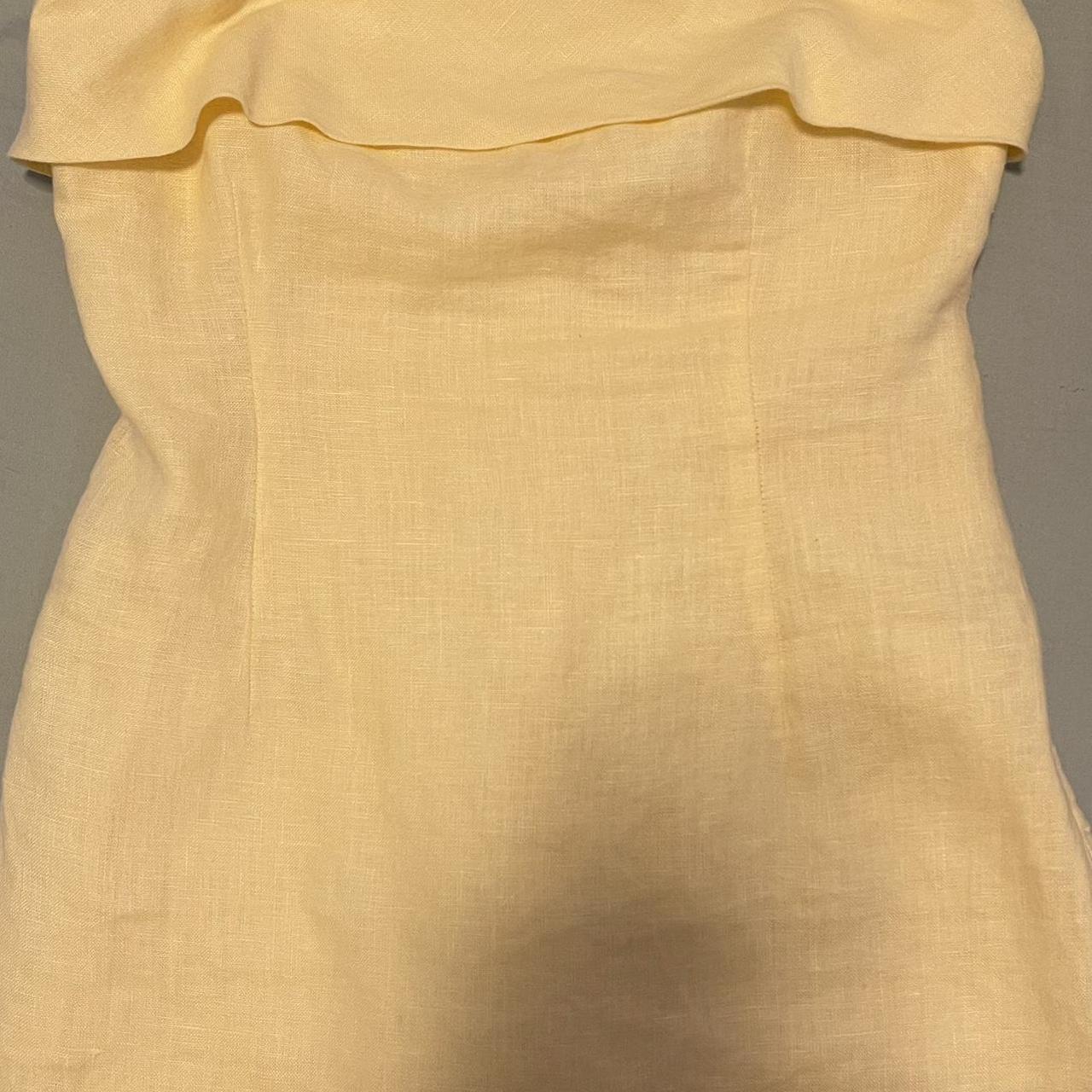 Glassons strapless linen longline top in... | Depop