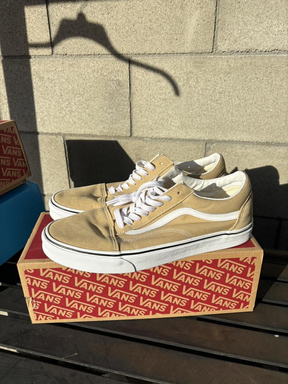 Tan Vans - Depop