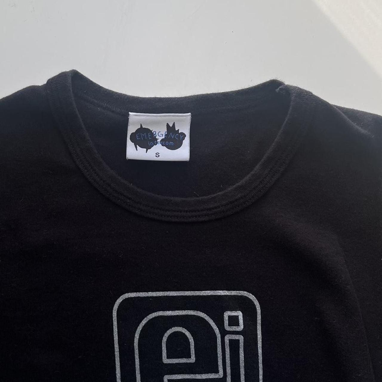 Emergency Intercom Merch •Long black shirt... | Depop