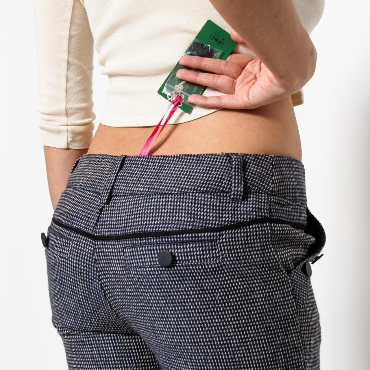 90s Low-Rise Bootleg Pants by Demain. Deadstock new... | Depop