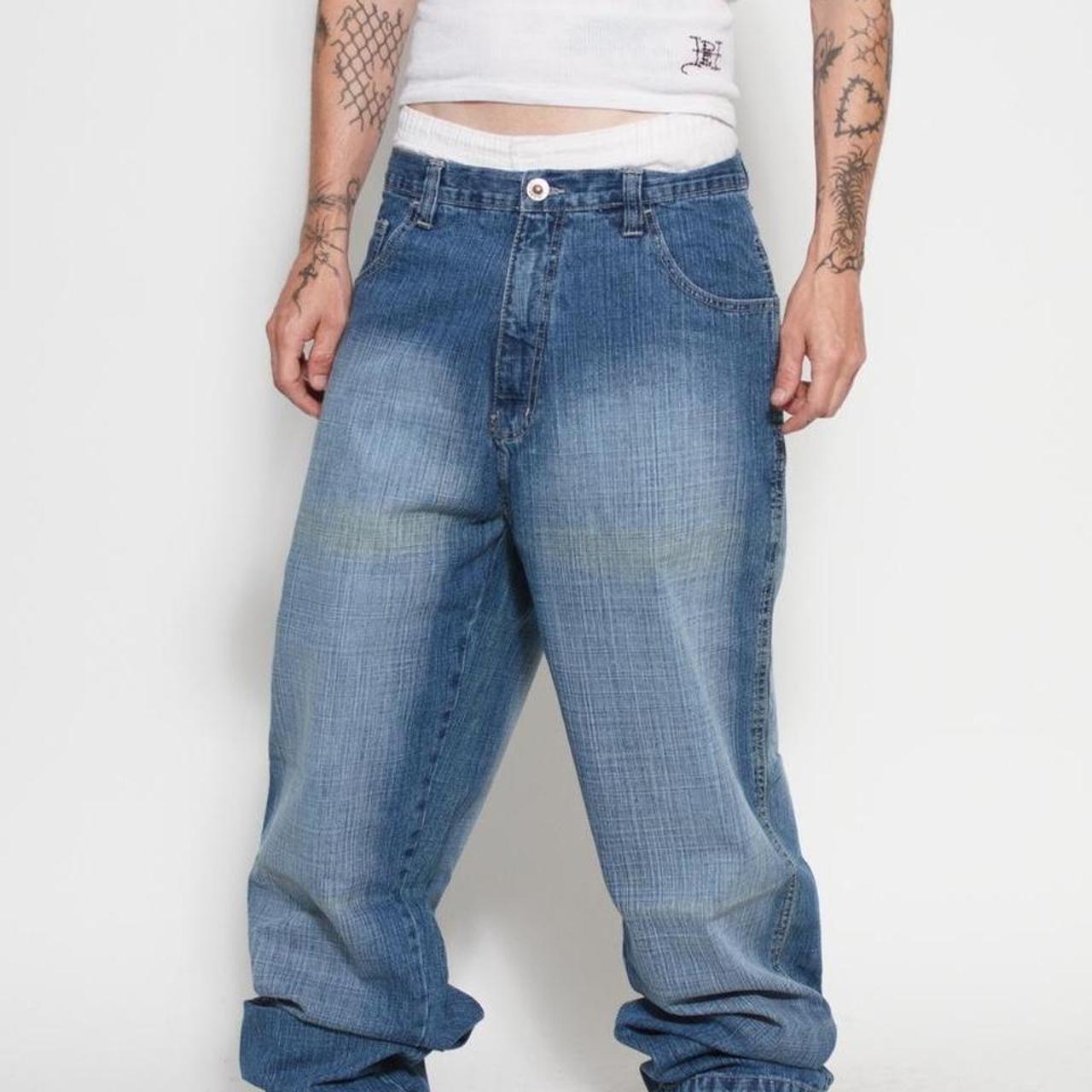 Deadstock 90s denim pants by Dodeca. NWT. Blue jean... | Depop