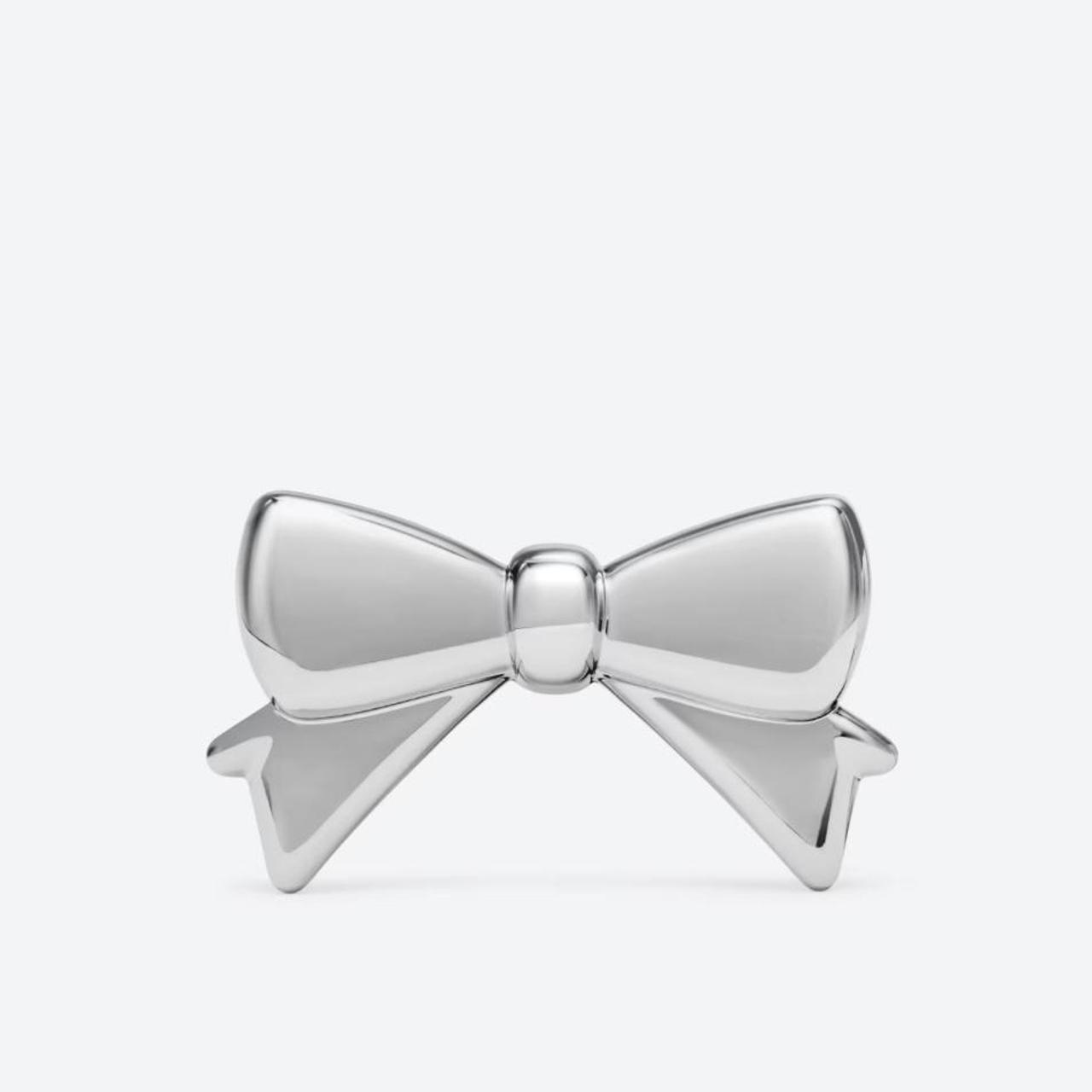 Gentle Monster x Jennie Aile.m Silver Bow Charm -... - Depop