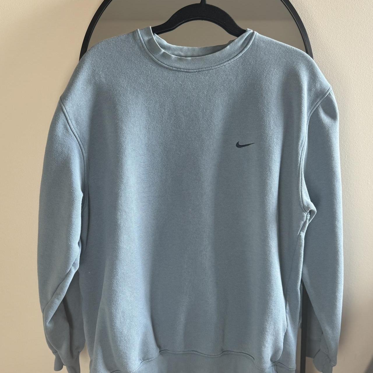 Blue Nike crewneck sweatshirt #crewneck #nike | Depop