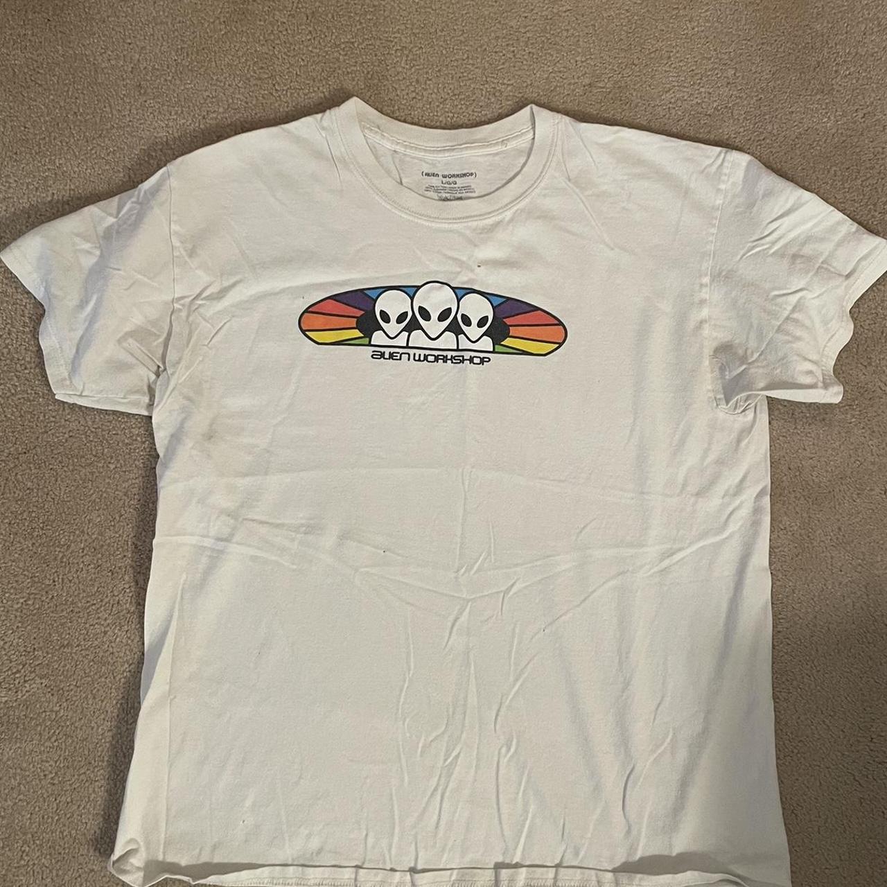 Alien Workshop T-Shirt - Tan, Size LG #Skate... | Depop