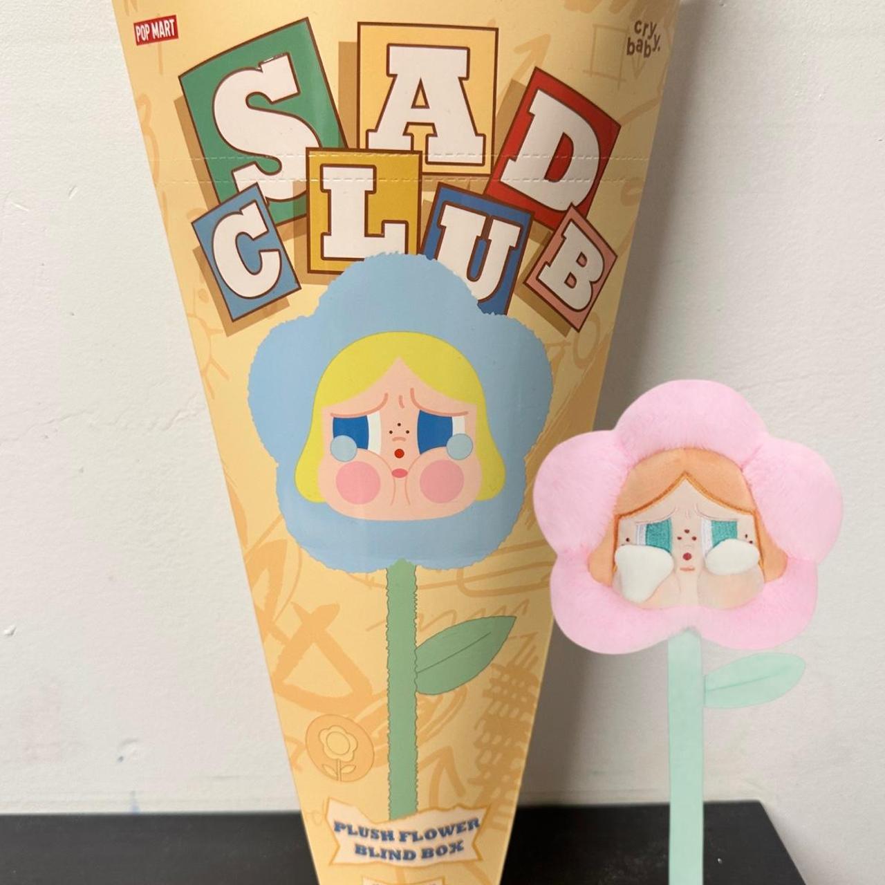 POP MART CRYBABY Sad Club Plush Flower- Sakura... | Depop
