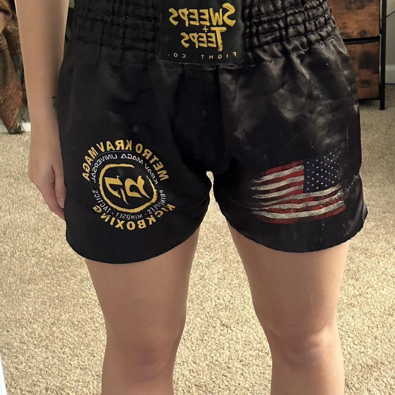 black boxing shorts - Depop