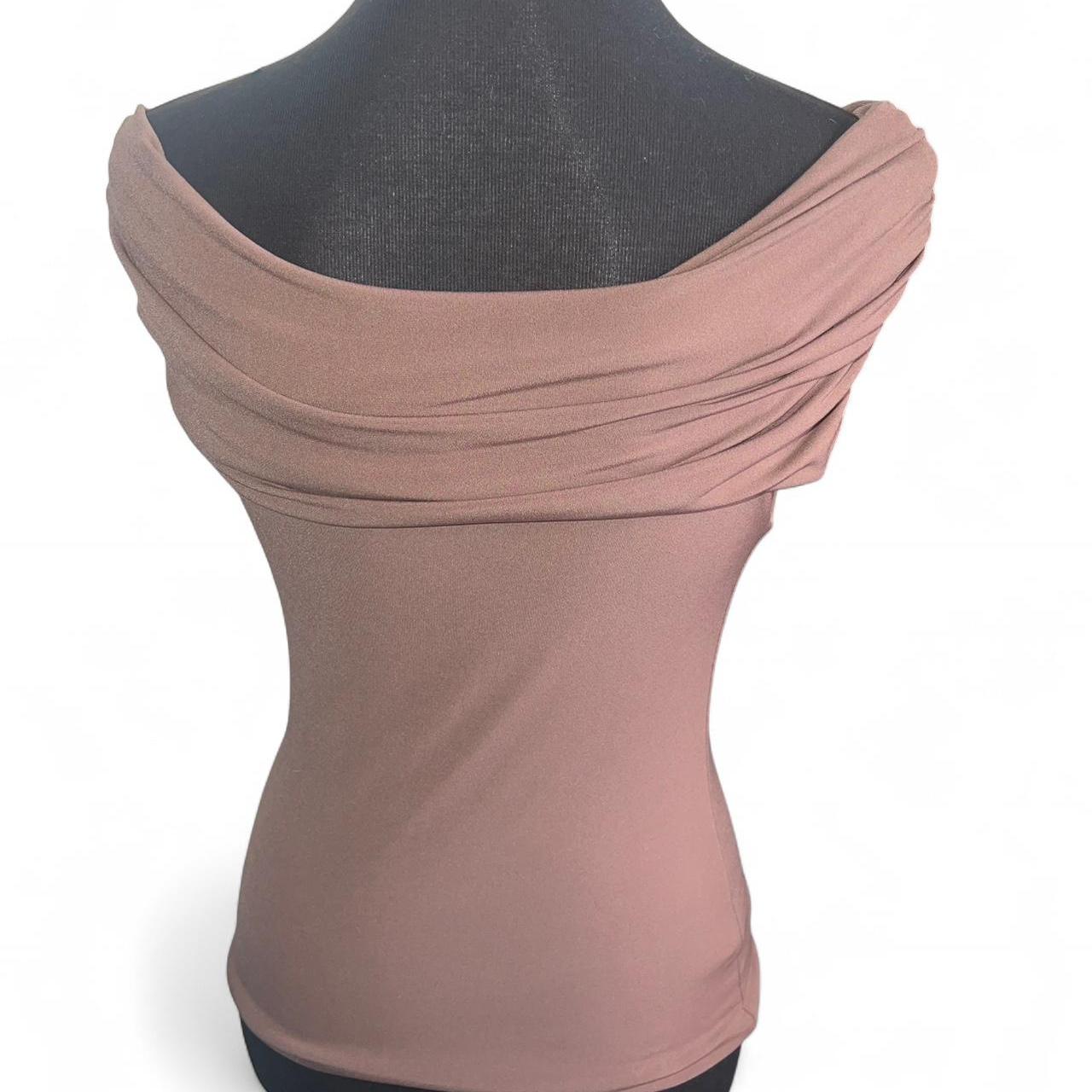 cutest brown off the shoulder tank top size M-L... | Depop