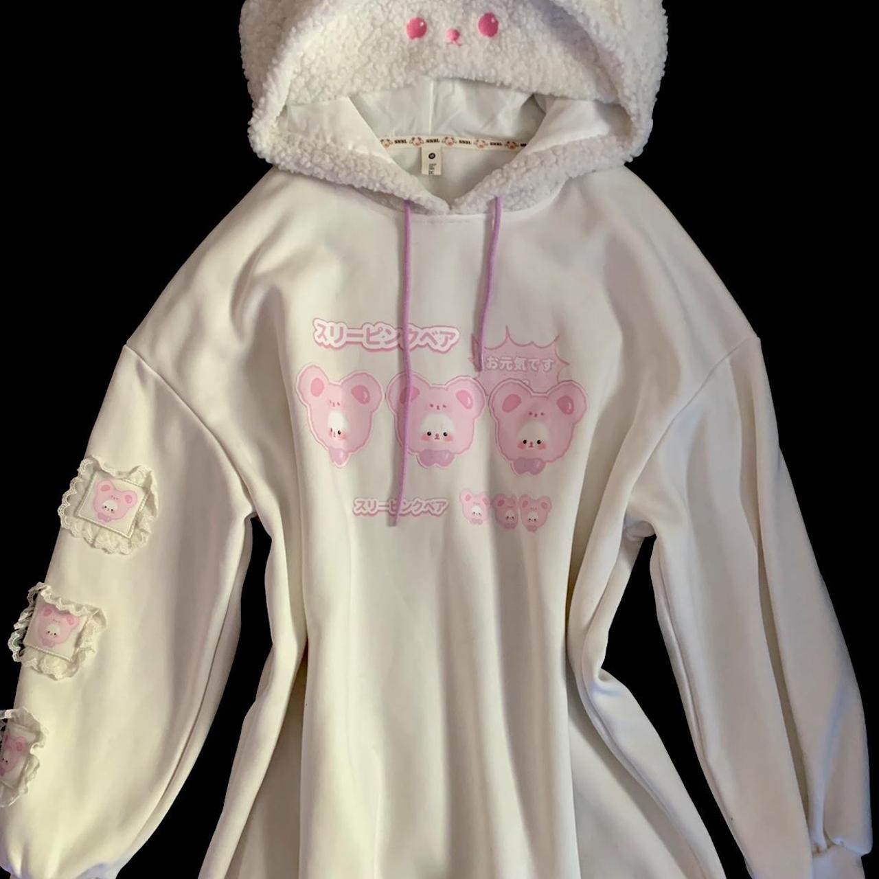 SNBL hoodie. cutesie, kawaii, cutecore, pastel pink... | Depop