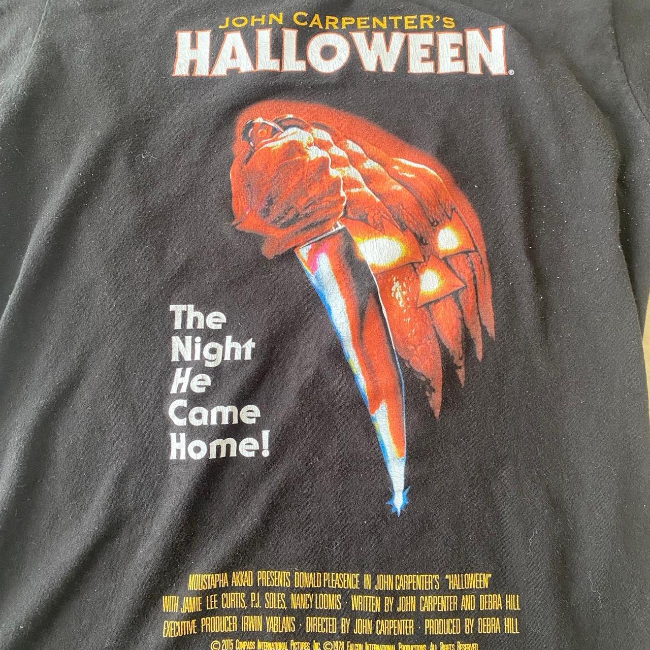 Black John Carpenter's Halloween 1978 movie promo... | Depop