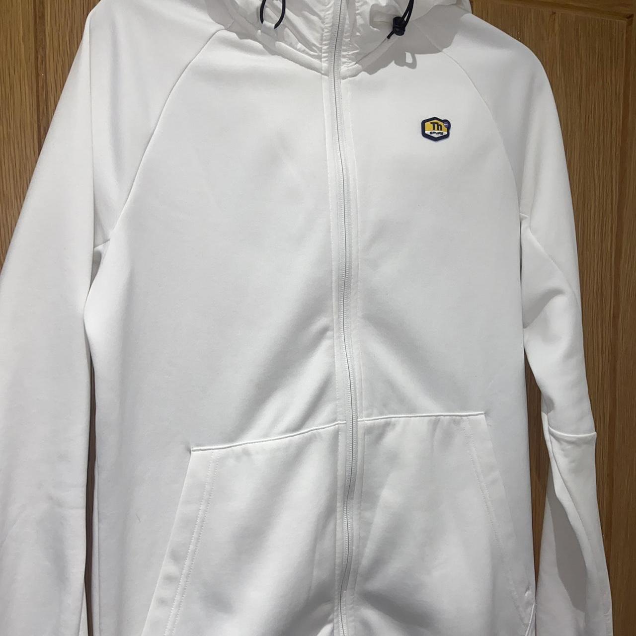 Nike Tn Spurs White Zip-up Size Small - Depop
