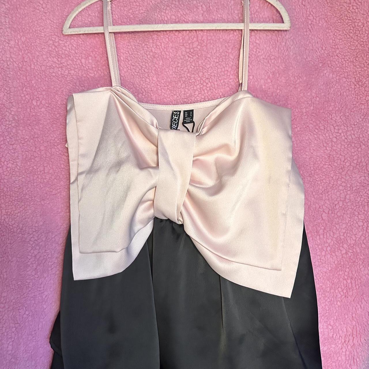 super agejo gyaru coded dress with pink bow ♡ the... | Depop