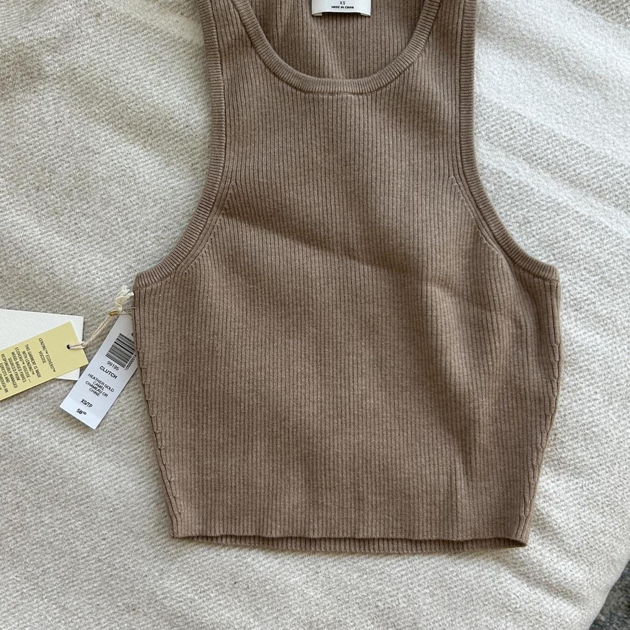 Aritzia Tank Top Camel color Brand New/ with Tags... - Depop
