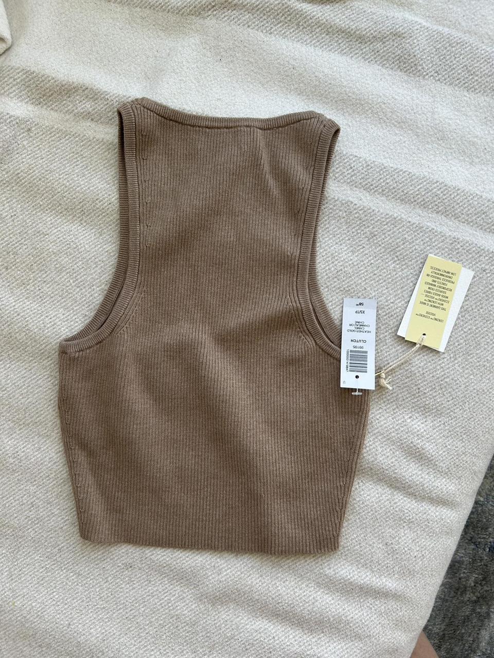 Aritzia Tank Top Camel color Brand New/ with Tags... - Depop