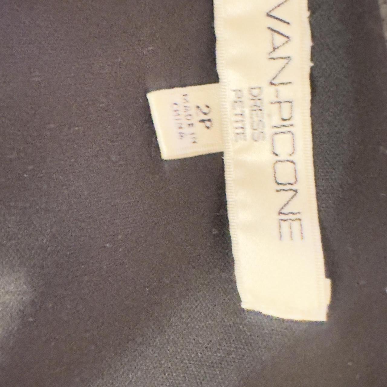 Evan Picone Black dress with V-neck and short... | Depop