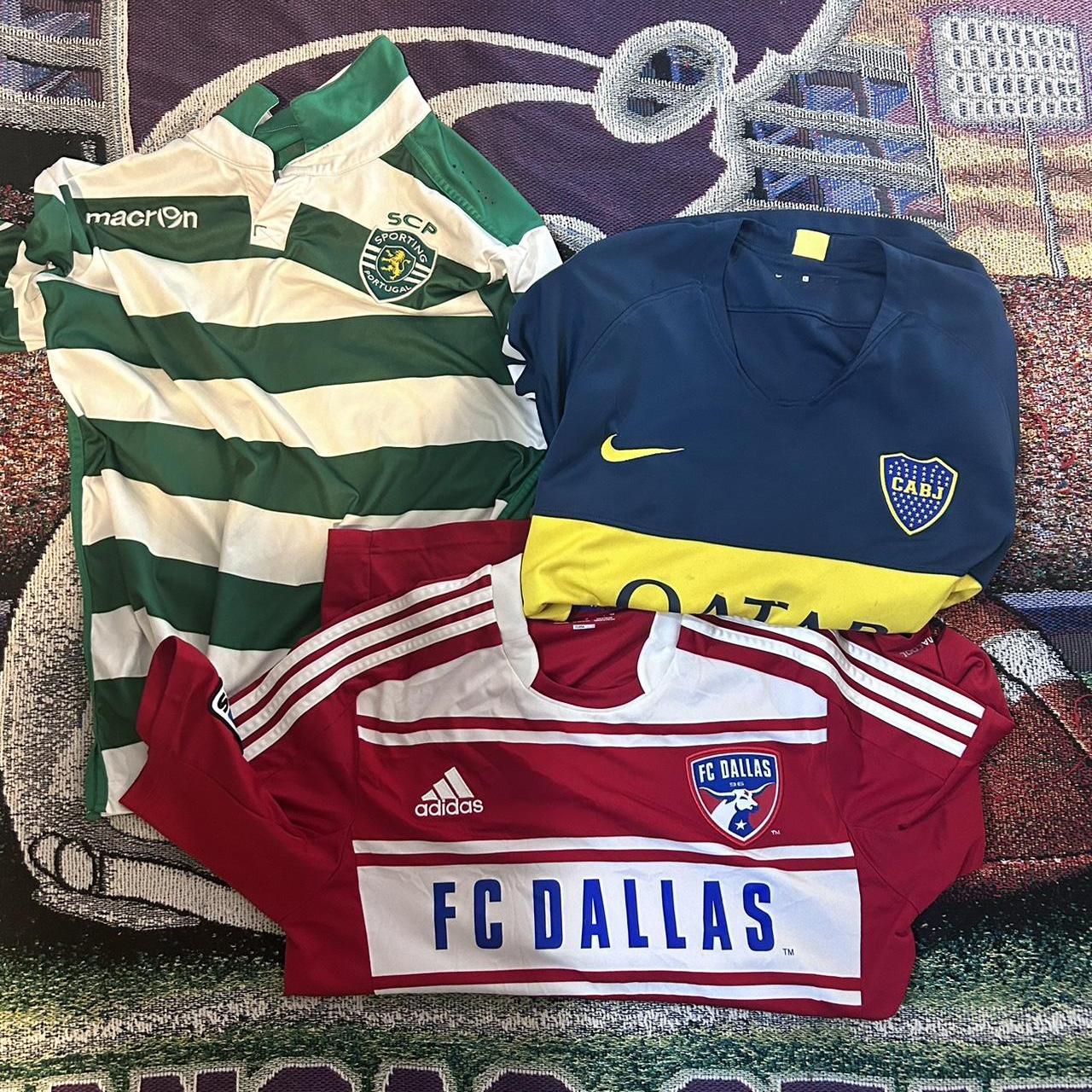 Beater soccer jersey bundle take all for 24 Sporting... - Depop