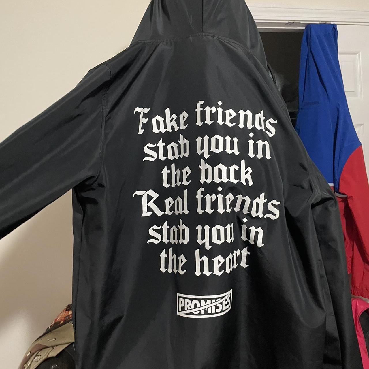 Broken Promises street jacket hoodie. White details... | Depop