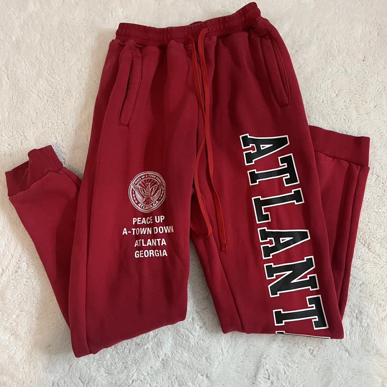 Red Atlanta Red Sweats Size Small #graphicsweats... | Depop