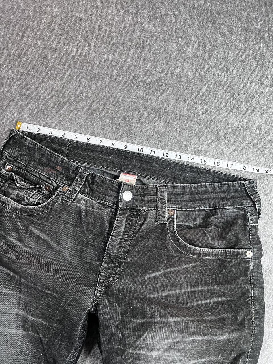 True Religion Men's Bleached Pants - Black/Grey - 36"… - Gem