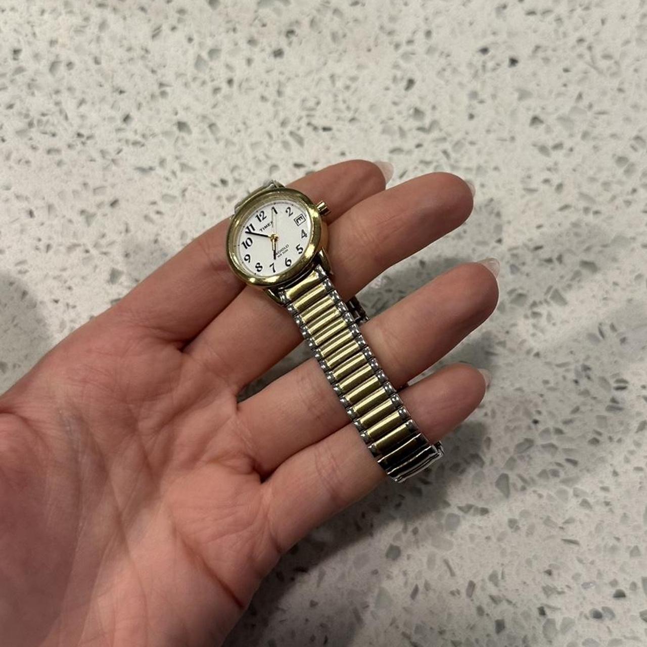 Two tone Timex stretch band women’s watch A classic... | Depop