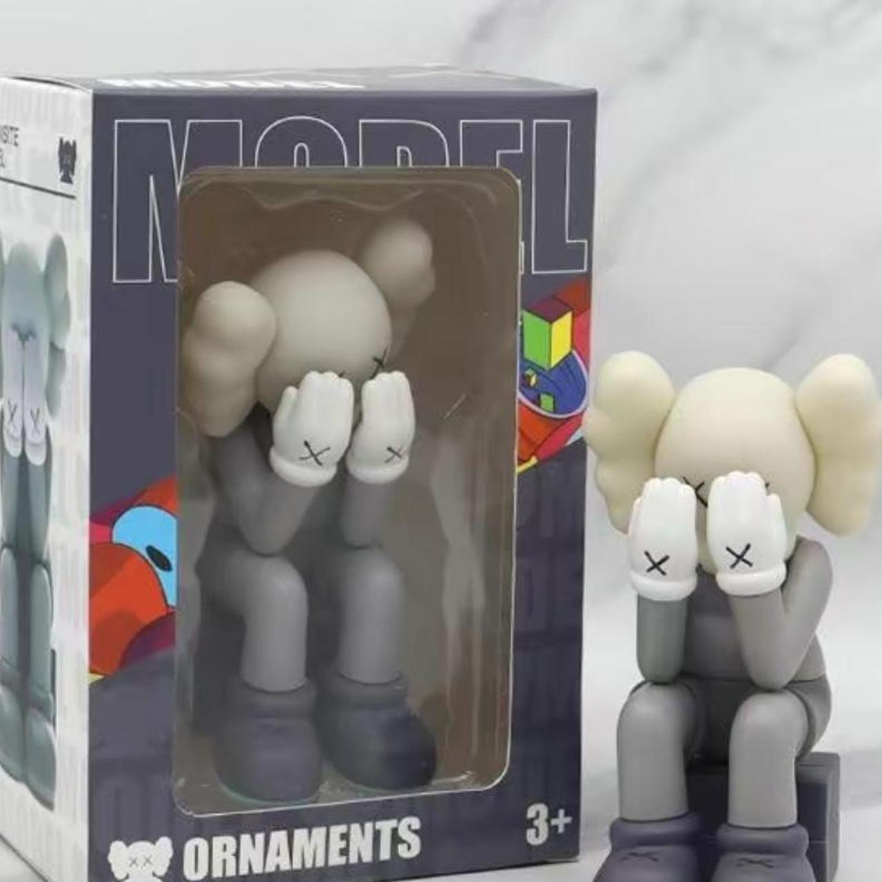 Grey and white KAWS Ornament Figure #KAWS #Collectible | Depop