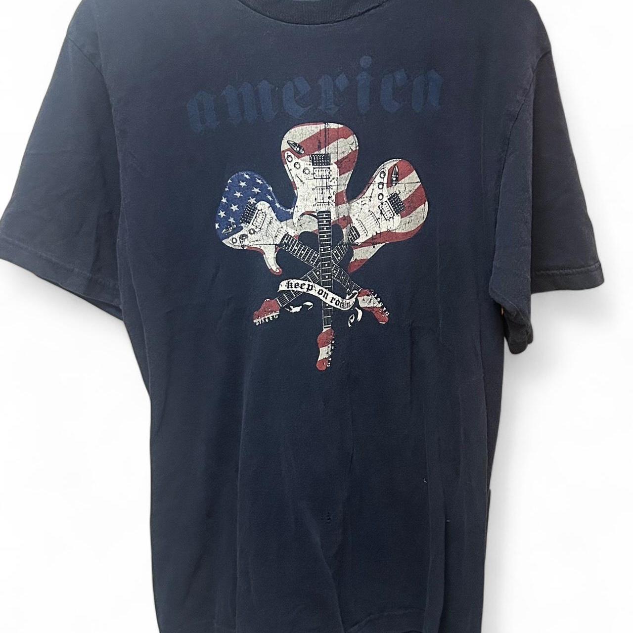 Men’s vintage American y2k guitar graphic tee, great... | Depop