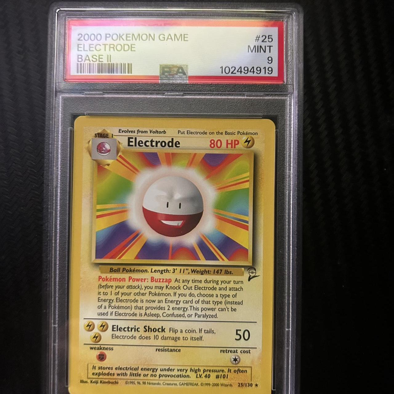 2000 Pokémon Electrode Base set 2// PSA9 Electrode... | Depop
