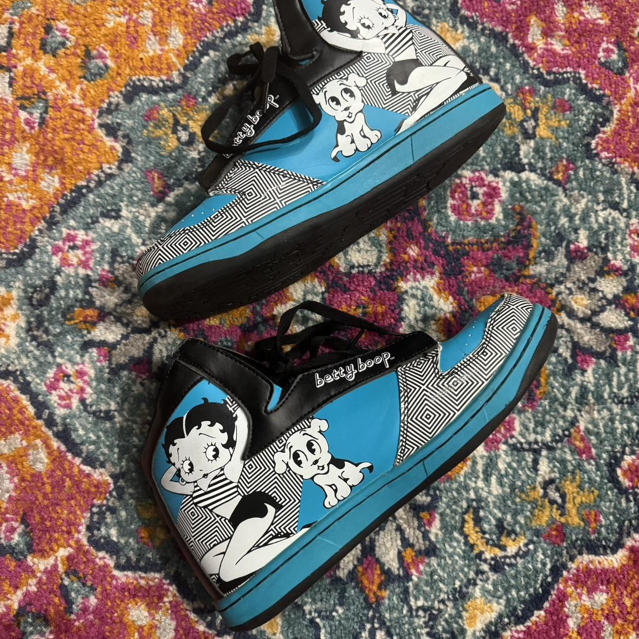 Milkshake NYC Shoes Betty Boop Rare Aqua Blue Size 9... - Depop