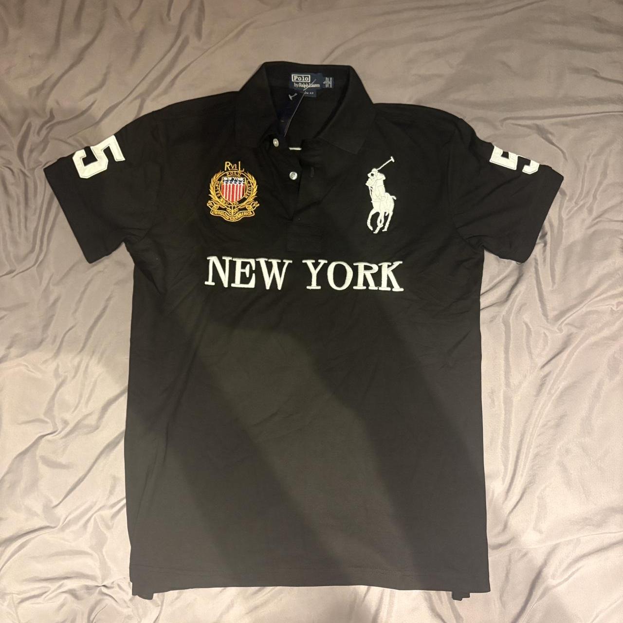 Black Polo Ralph Lauren ‘Chief Keef’ style New York... | Depop