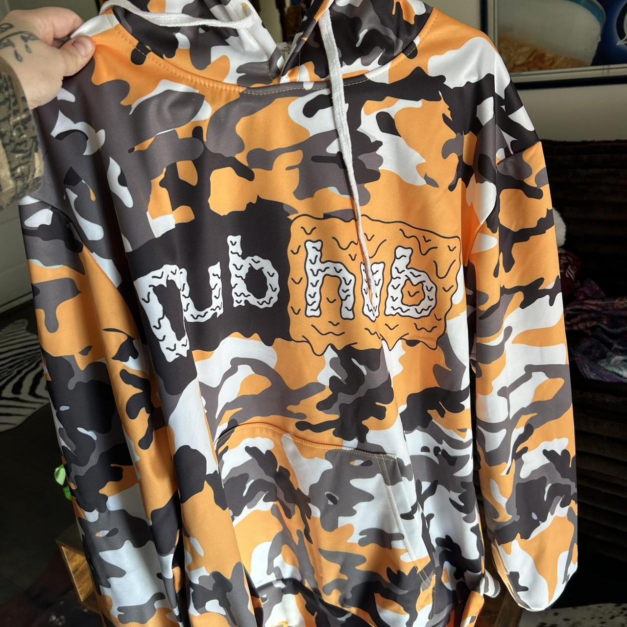 Dubhub Orange OG Camo hoodie #dubhub #dubstep | Depop