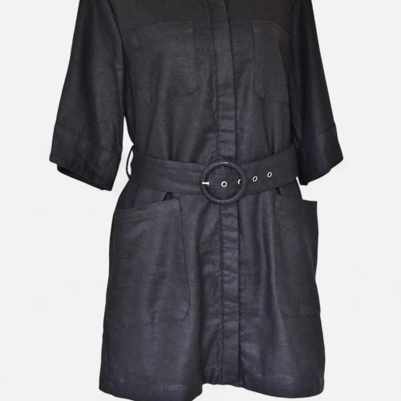 AERE – Black Mini Dress – Size 16 – 100% Ramie,... | Depop