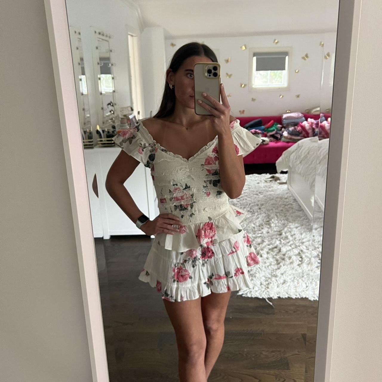 LoveShackFancy Floral Matching Set - Top size... - Depop