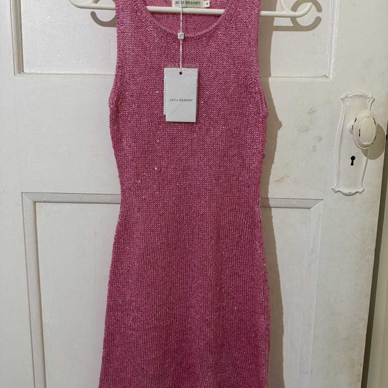 The Natalia Mini Dress in Azalea Sequin by ASTA... | Depop