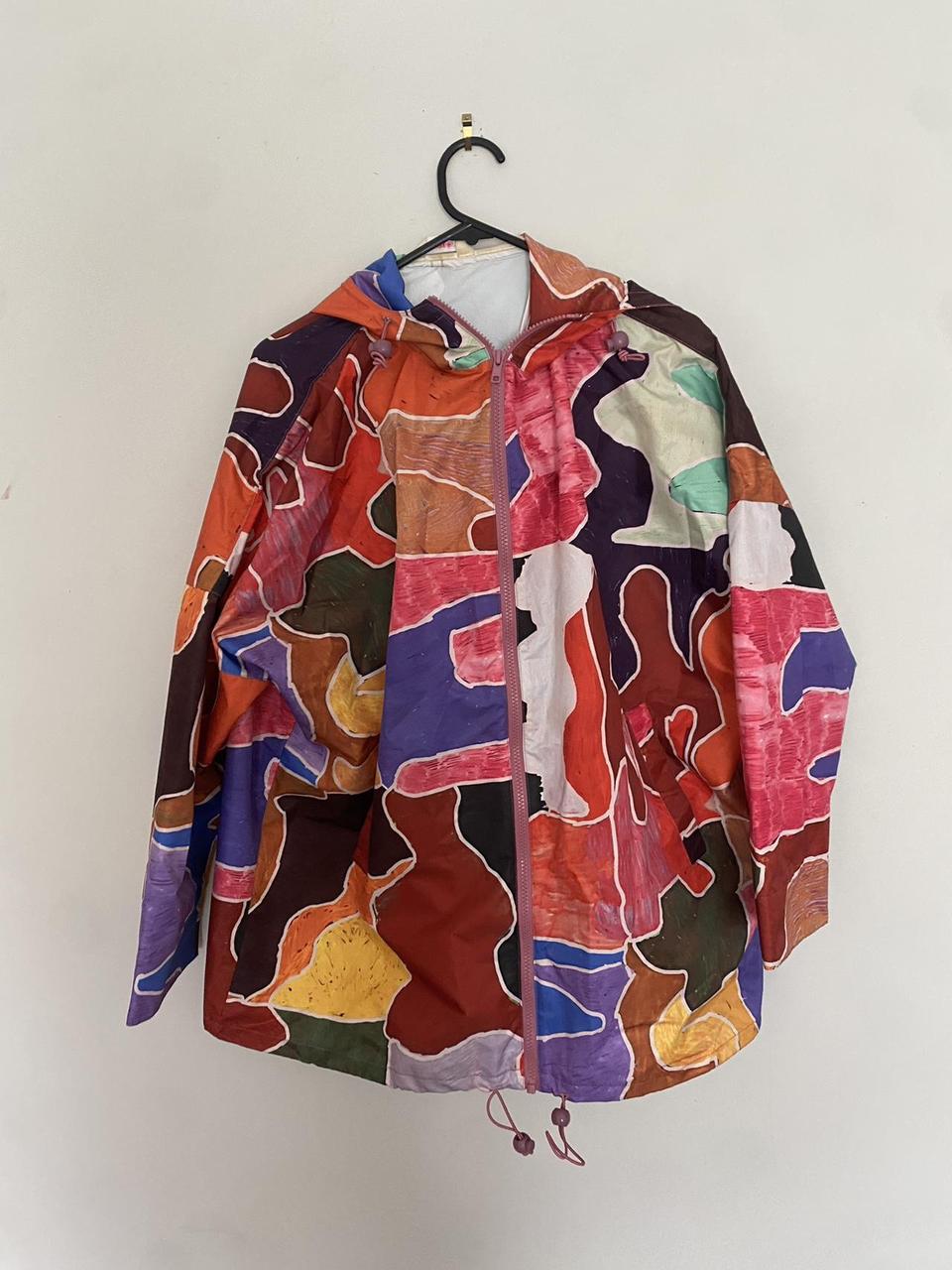Gorman rain coat s/m Such a fun pop of colour for... - Depop