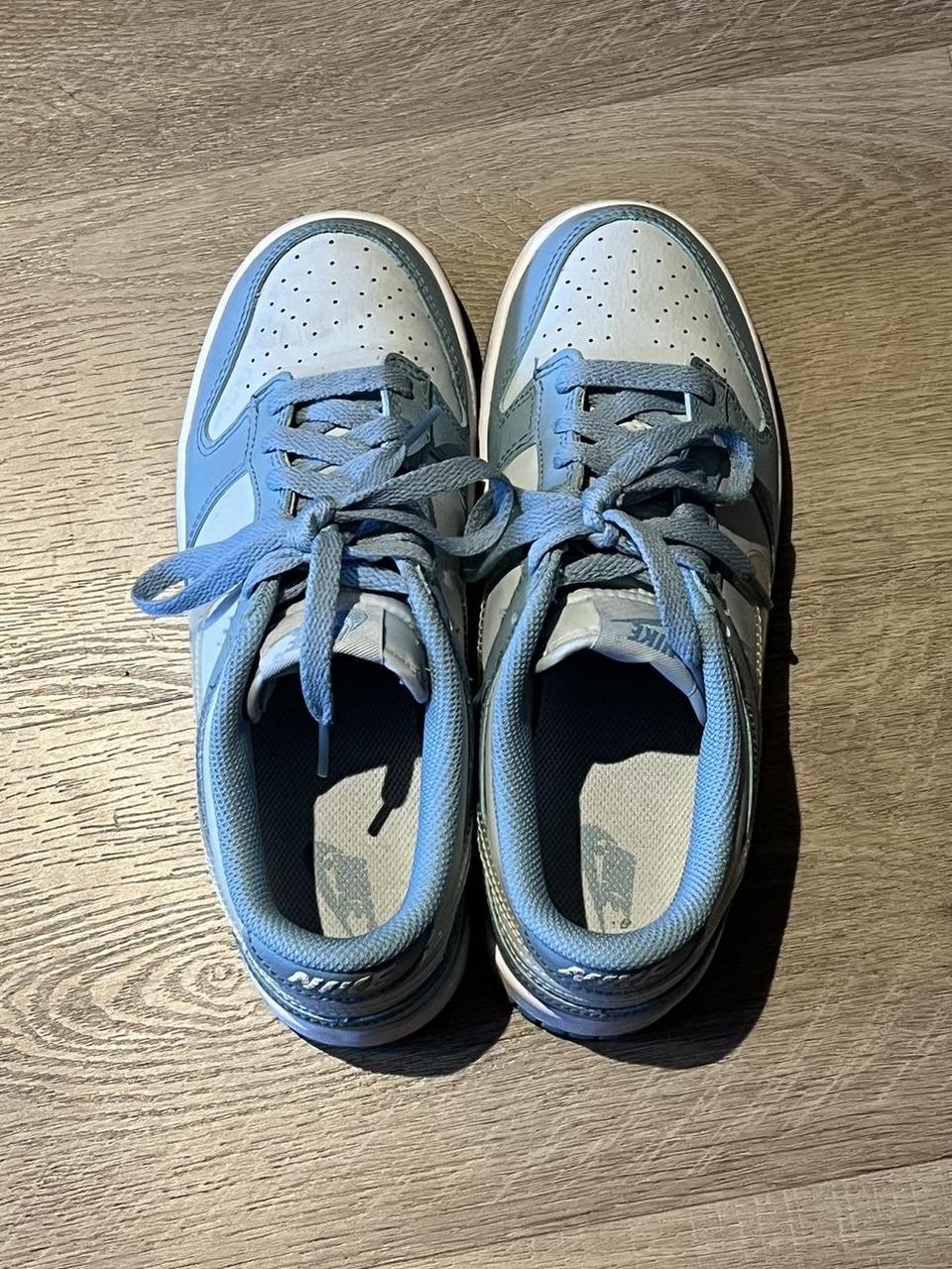 baby blue Nike Dunks -size: US 6.5 Y (US size 8 in... - Depop