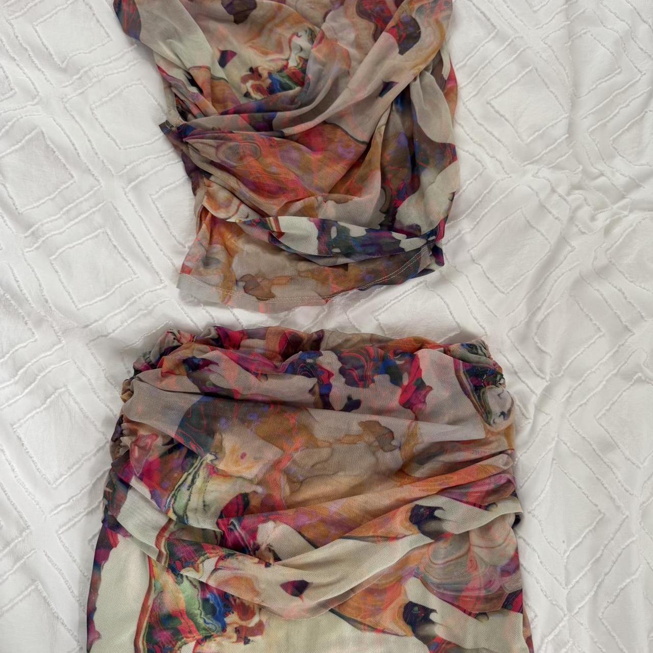 Missguided two piece set. Size S, multicolor. Worn... | Depop