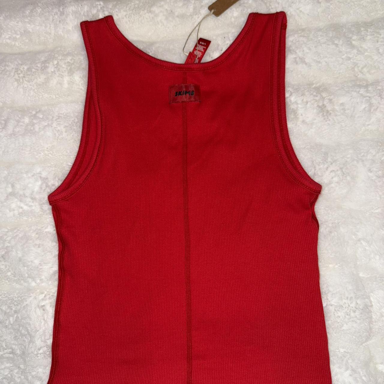 Skims red tank size - large red, tank top,... | Depop