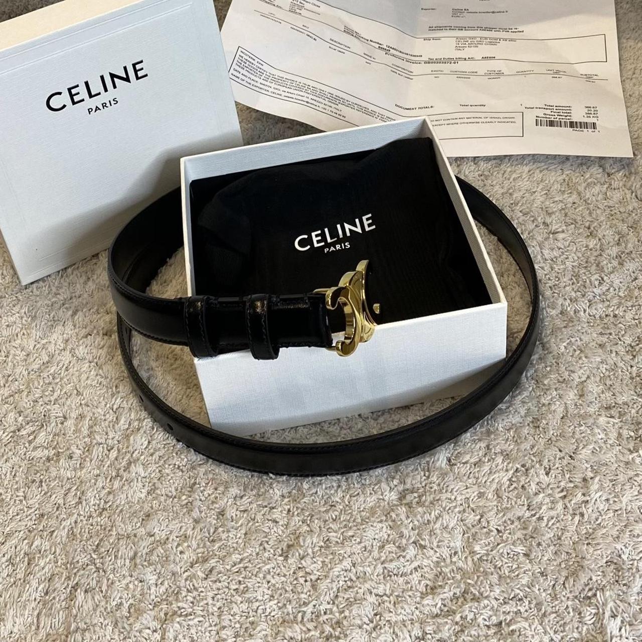 Celine Triomphe Belt New condition 100%... | Depop