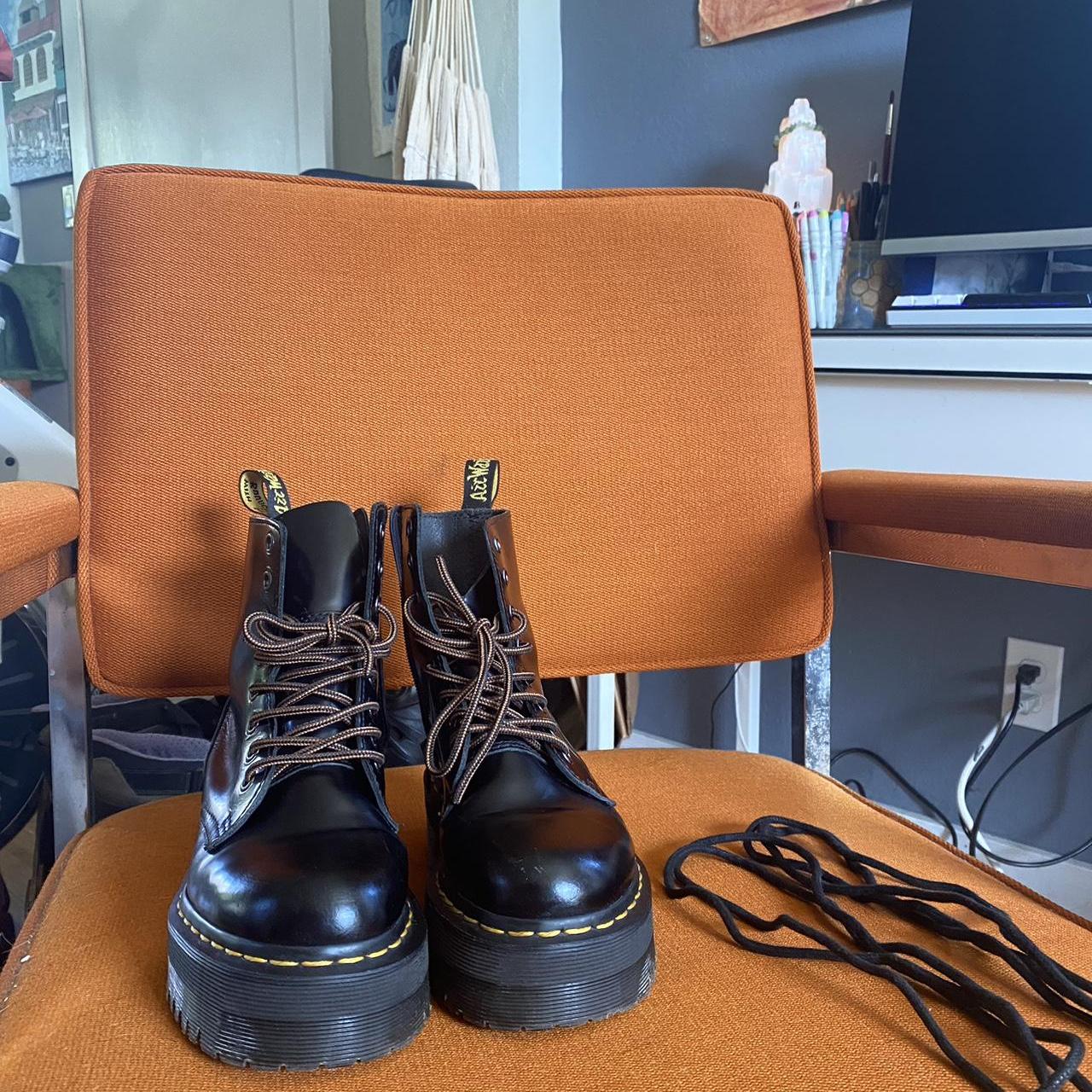 Lightly worn Jadon boot. Comes with original black... - Depop