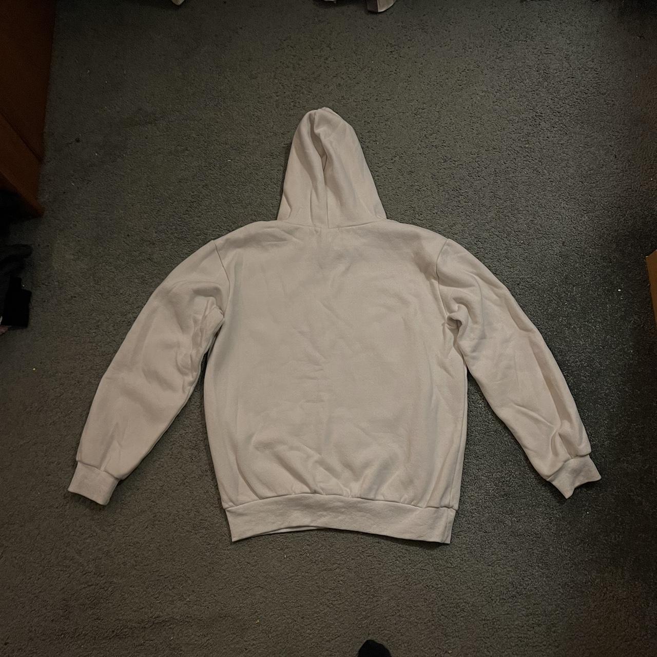 white hoodie blue cookies logo cookies brand... - Depop