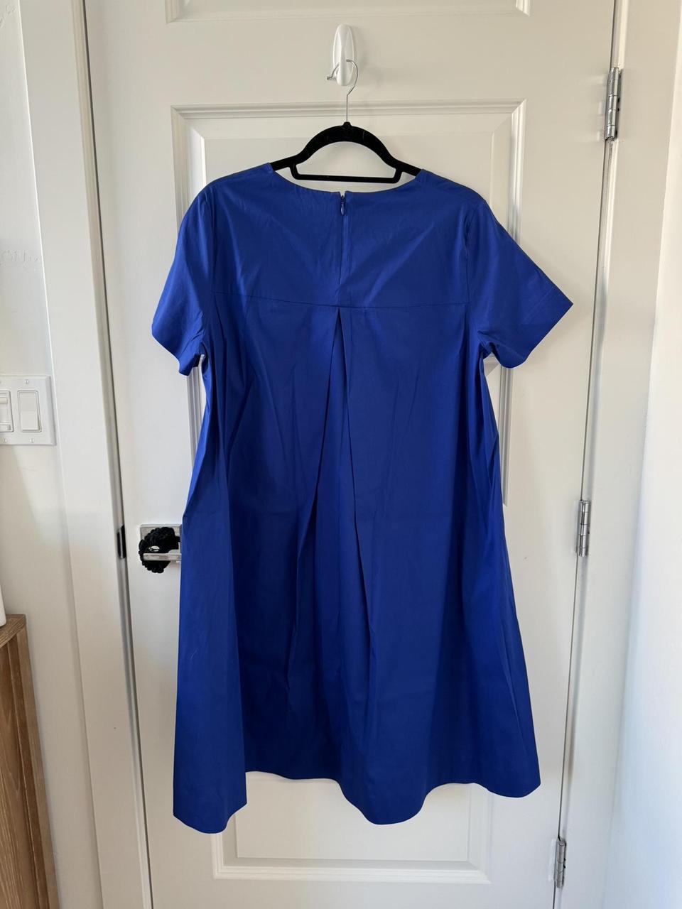COS short sleeve A-line dress, pleat on back with... - Depop