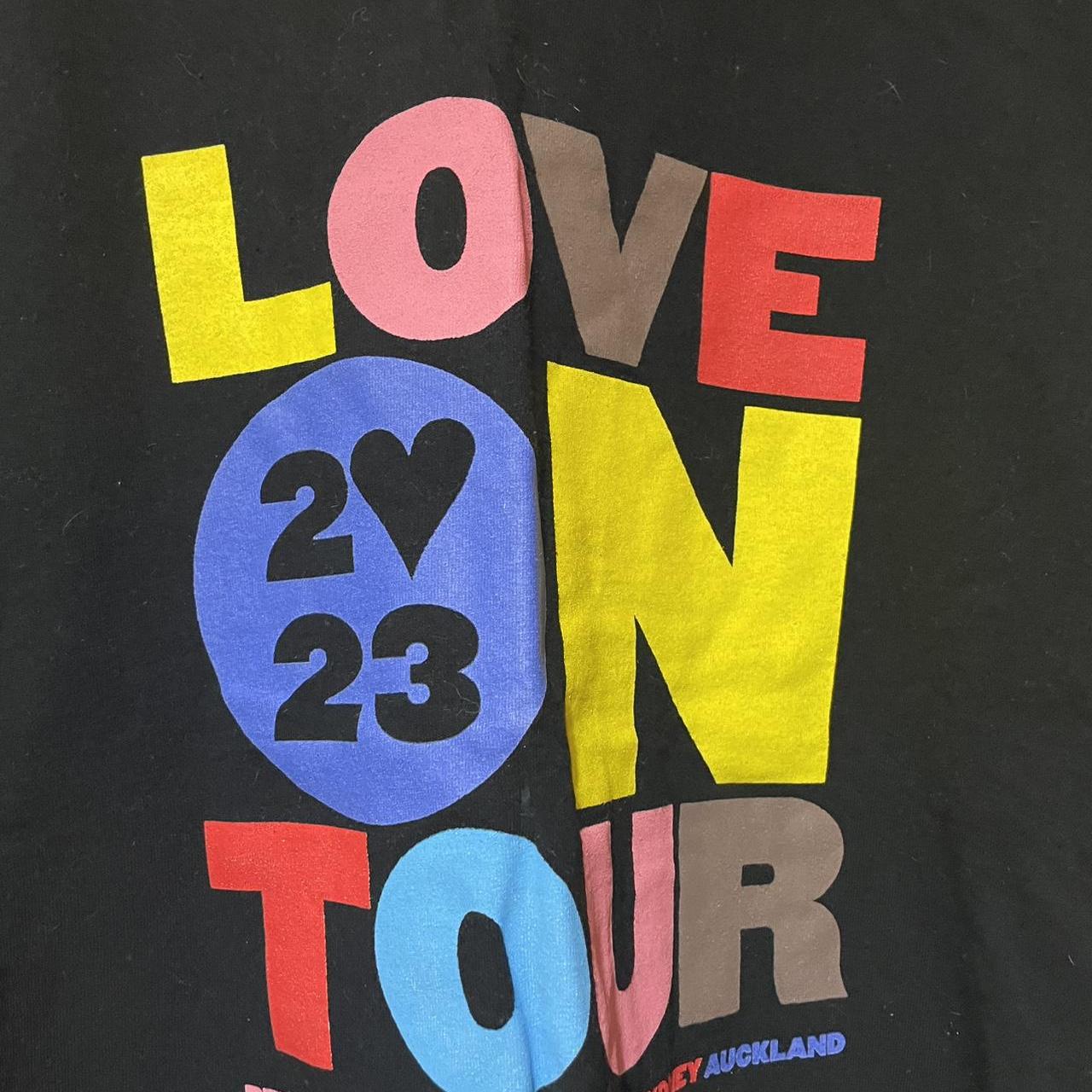 Harry Styles Love on Tour 2023 black... | Depop