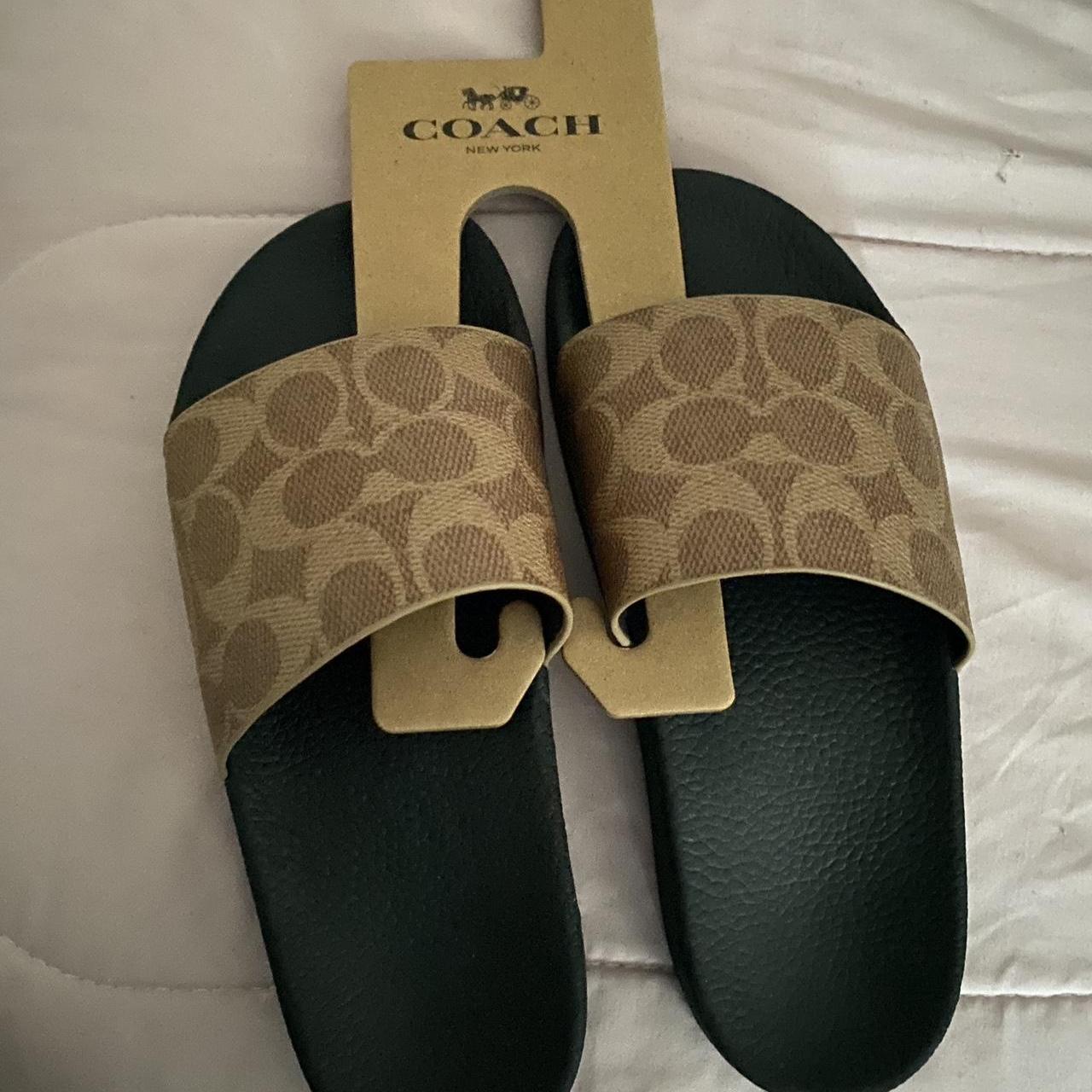 Coach slides NEVER worn. Size 5 #slides #coach... | Depop