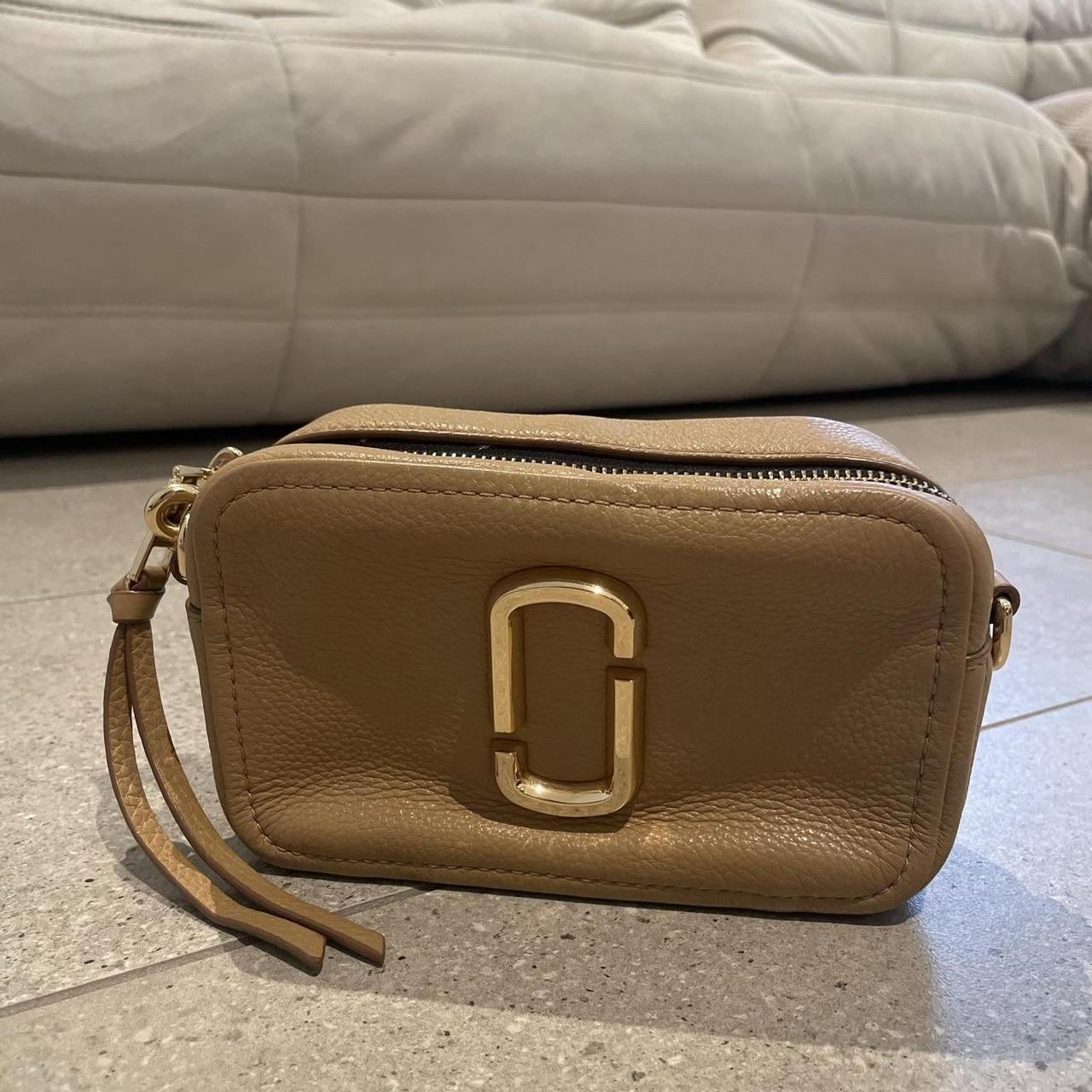 Marc jacobs soft shot bag in tan/beige #marcjacobs... - Depop