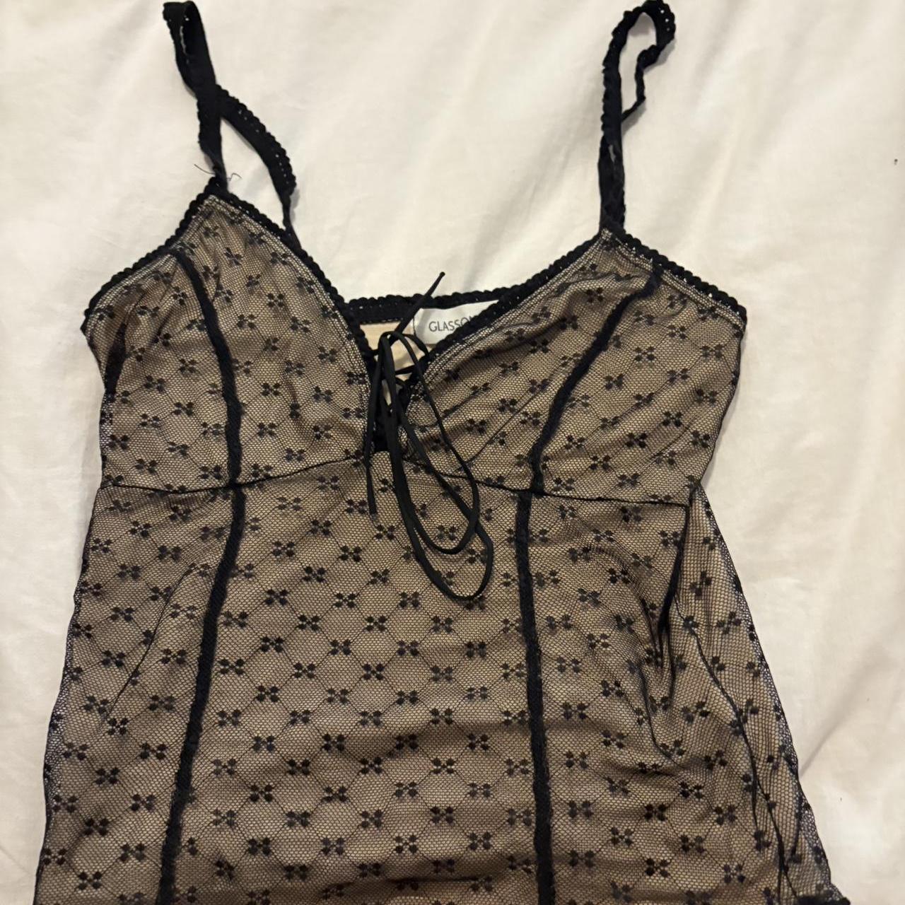 Glassons black lace top lined on the inside Only... | Depop