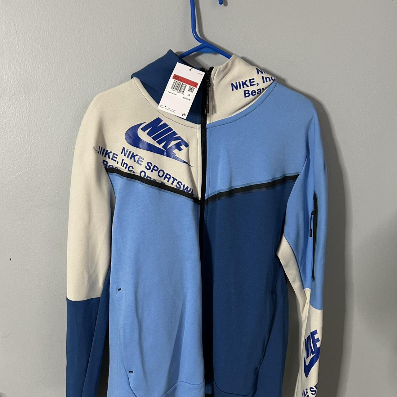 Nike Tech blue and white sportswear... - Depop