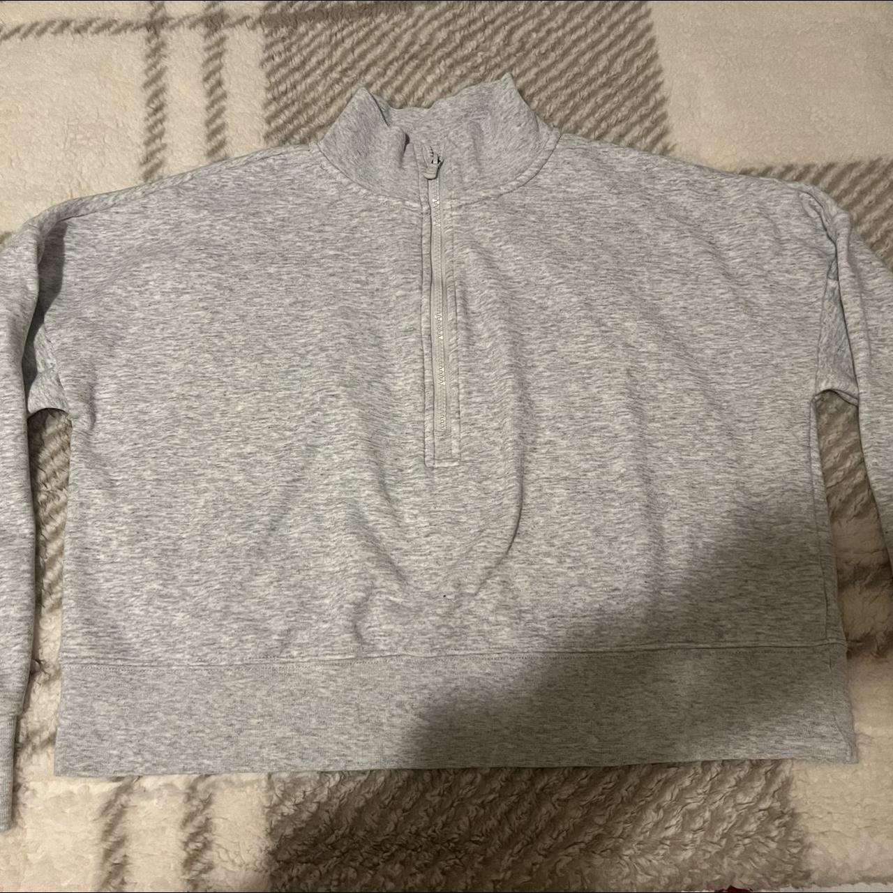Grey Fabletics Quarter Zip Up Size S In amazing... - Depop