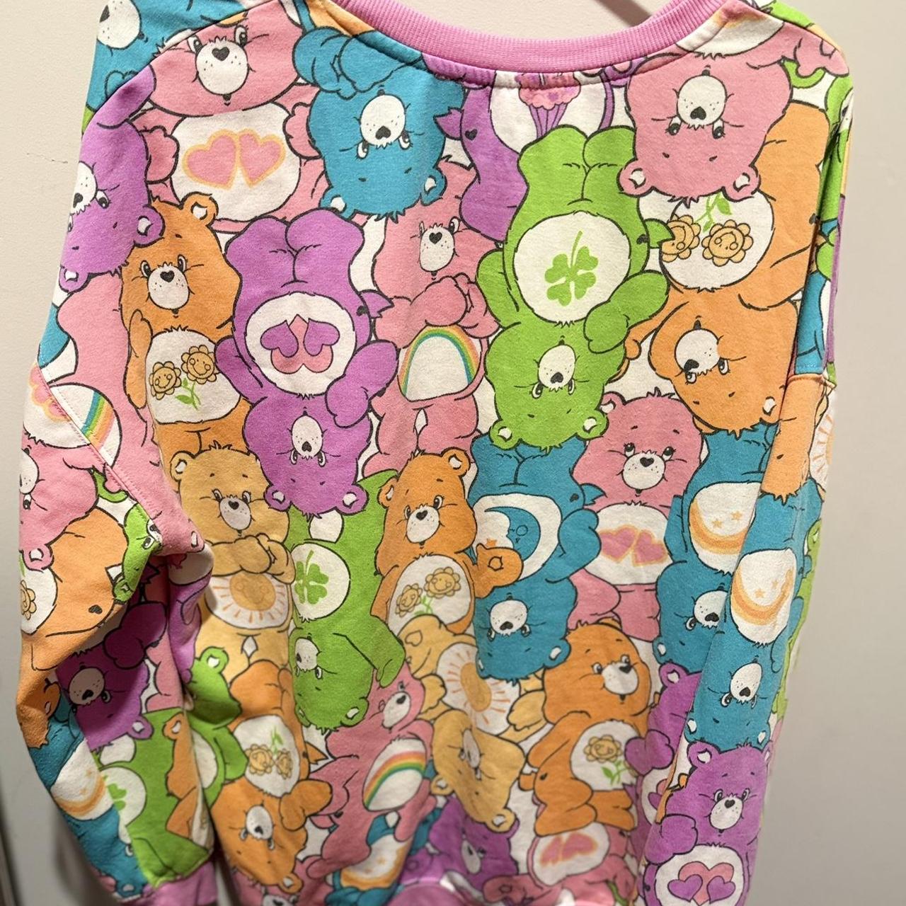 Colourful Care Bears crewneck sweatshirt... | Depop